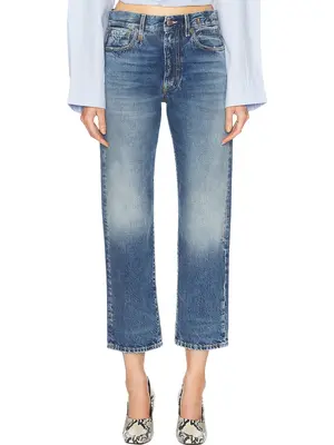 R13 Romeo Cropped Straight Leg - Hutton Blue