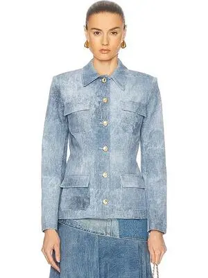 Brandon Maxwell The Gage Jacket - Denim