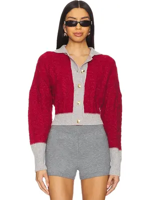 ASTA RESORT Bella Cardigan - Ruby