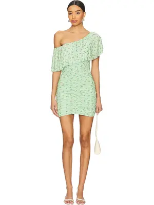AFRM Vivian Mini Dress - Mint Ditsy
