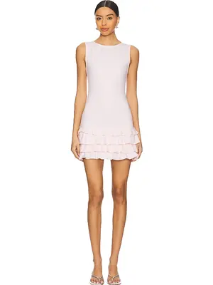 Lioness Bisous Ruffle Dress - Blush