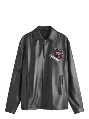 Givenchy Leather Coach Jacket - Black