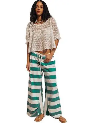 Free People Dakota Pants Vivid Green Combo