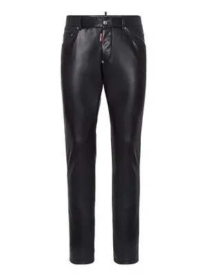 Dsquared2 Cotton Tapered Trousers - Black