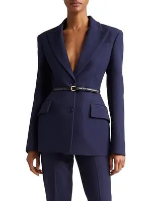 Michael Kors Sculpted Crepe Blazer - Maritime