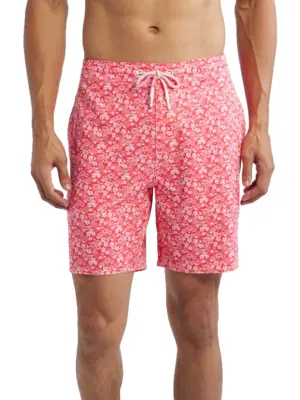 Johnnie-o Lei Swim Trunks - Rouge Red