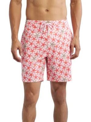 Johnnie-o Seastar Swim Trunks - Porto Pink