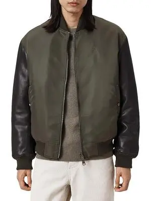 ALLSAINTS Myler Bomber Jacket - Khaki