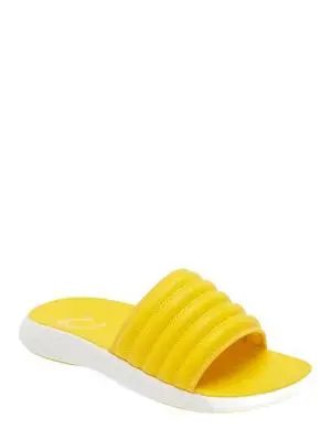 Olukai OluKai Komo Slide Sandal Yellow Hibiscus