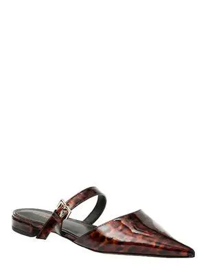 Bruno Magli Pasha Leather Mules - Tortoise Patent