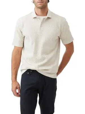 Rodd & Gunn Huntsbury Texture Polo Ecru