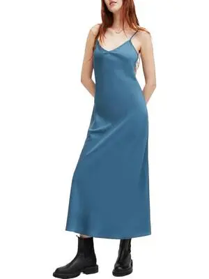 ALLSAINTS AllSaints Bryony Slipdress Petrol Blue