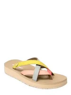 Minnetonka Minnetonka Hanna 2.0 Flip Flop Yellow Multi