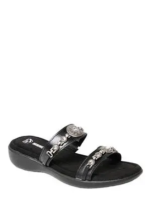 Minnetonka Brenn Slide Sandal - Black