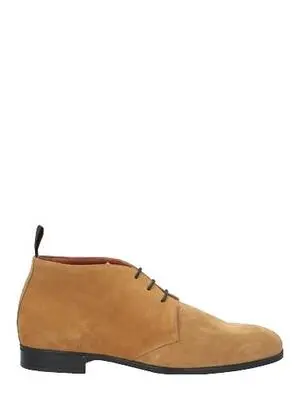 DOUCAL'S Leather Ankle Boots - Beige
