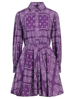 Maje Mini Shirt Dress - Purple