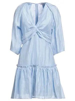 Sandro Flared Mini Dress - Blue
