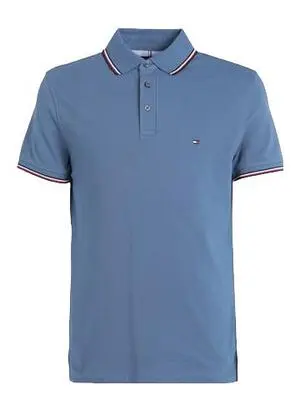 Tommy Hilfiger Polo Shirt Size Cotton, Elastane - Blue