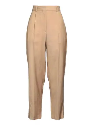 Sandro Tapered Viscose Pants - Beige