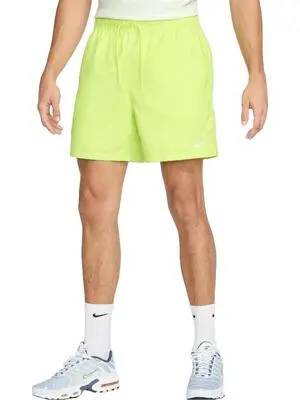 Nike Nike Club Woven Flow Shorts Lemon Twist/ White