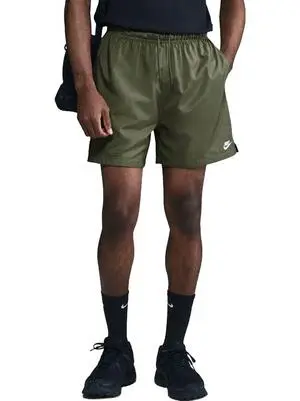 Nike Nike Club Woven Flow Shorts Medium Olive/white