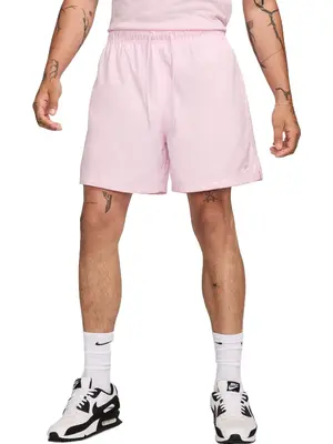 Nike Nike Club Woven Flow Shorts Pink Foam / White