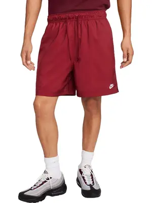 Nike Nike Club Woven Flow Shorts Team Red/white