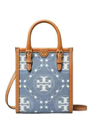 TORY BURCH Tory Burch Mini T Monogram North/South Tote