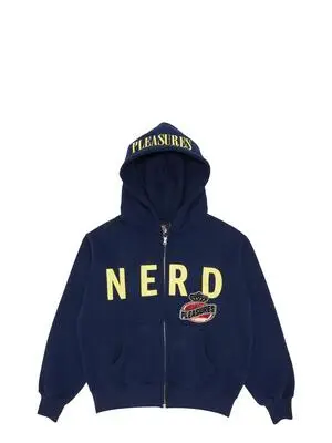 PLEASURES X N.e.r.d. Zip-up Hoodie - Blue