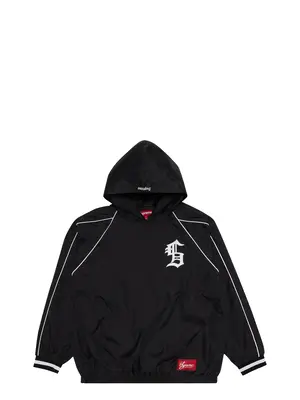 Supreme Hooded Warm Up Pullover - Black
