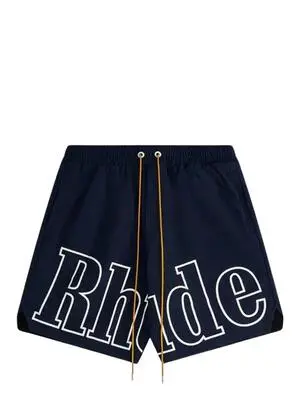 Rhude Logo Track Short - Blue