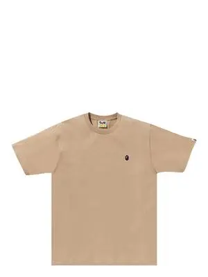 A BATHING APE Ape Head One Point Tee 'beige - Tan