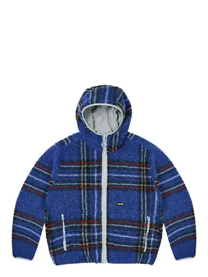 PALACE Reversible Check Fleece Jacket - Blue