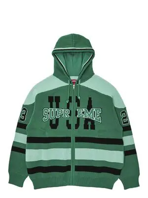 SUPREME USA Zip Up Hooded Sweater
