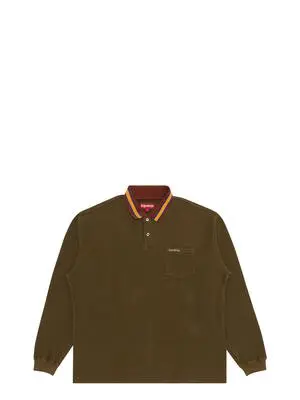 Supreme Thermal Long-sleeve Polo - Green