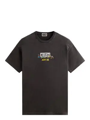 Kith For Mickey & Friends Family Portrait Vintage Tee - Black