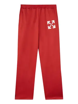 Off-White Slim Track Pants - Red
