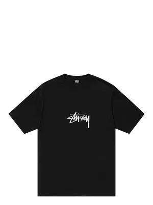 StÜssy Pigment Dyed Small Stock Tee - Black