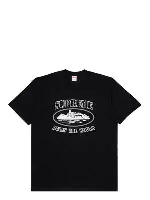 Supreme X Corteiz Rules The World Tee - Black