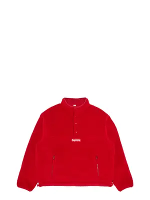Supreme Polartec Shearling Reversible Pullover - Red