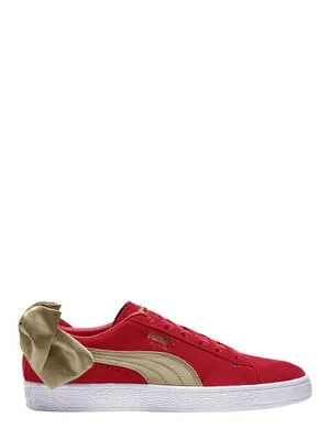 PUMA Suede Bow Varsity Sneakers - Red