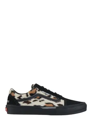 VANS Supreme X Skate Old Skool Leopard Sneakers - Black