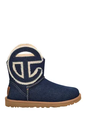 UGG X Telfar Logo Mini Boots - Blue