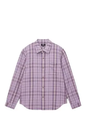 StÜssy Stones Plaid Shirt 'lavender - Purple