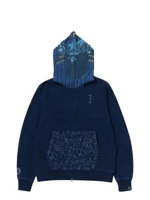 A BATHING APE Shark Full Zip Hoodie - Blue
