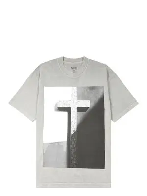 PLEASURES Cross T-shirt - Grey