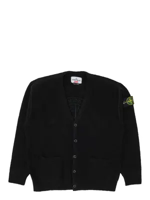 Supreme X Stone Island Bouclé Cardigan - Black