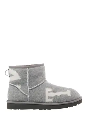 UGG X Telfar Fleece Mini Boots - Grey