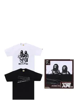 A BATHING APE Tee Package Box #1 /white - Black
