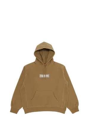Supreme Box Logo Hooded Sweatshirt - Tan